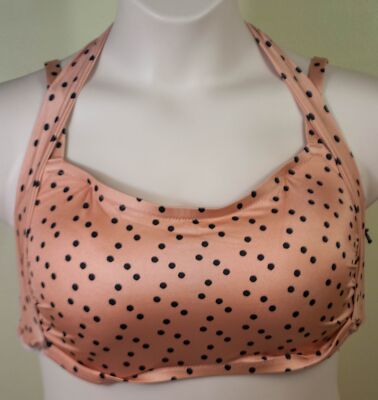Shade & Shore Women Tan /Black Polka Dot Padded Underwire Bikini Halter ...