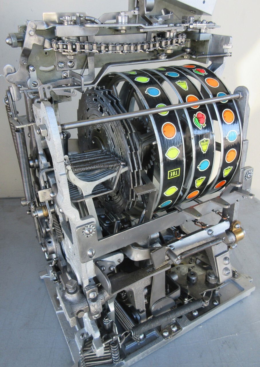 Jennings 25c Red Light Up Lady Luck Slot Machine Circa 1940's | eBay