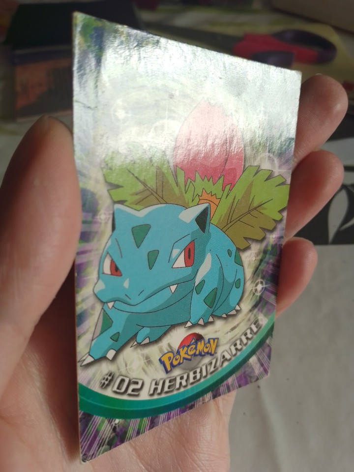 POKEMON TOPPS FR HERBIZARRE N°02 - TV ANIMATION BLUE LOGO | eBay UK