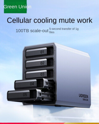 2/5 Bay External HDD Enclosure Raid Array Cabinet SATA Function USB3.0 ...