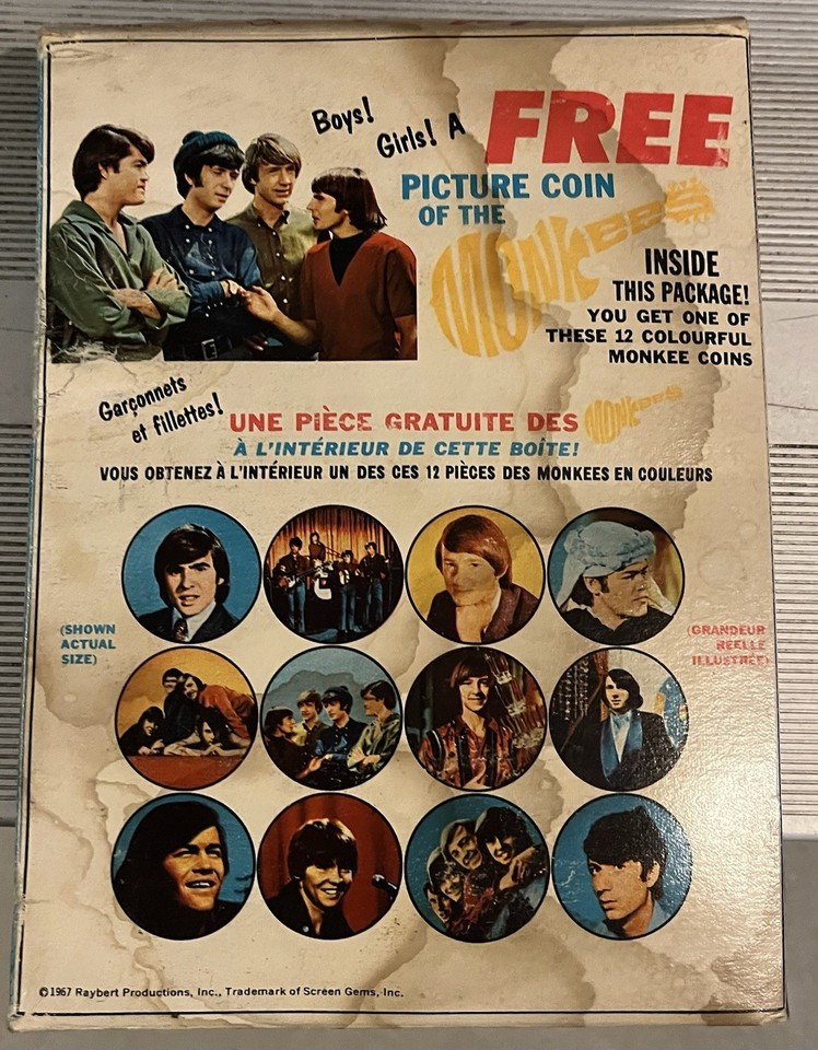 1967 Kellogg’s Puffa Puffa Rice Cereal Box Monkees Unopened | eBay