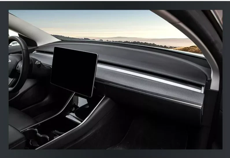 Cloudmall Tesla Model Y Dashboard Cover Wrap REAL Carbon, 50% OFF