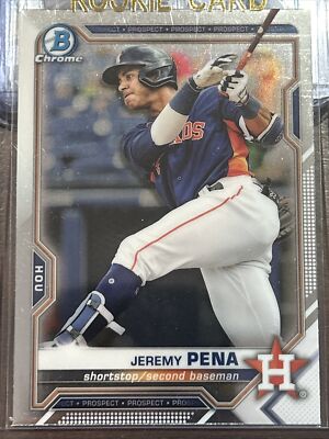 2021 Bowman Chrome Jeremy Pena Rookie Card Houston Astros #BCP-11 RC | eBay
