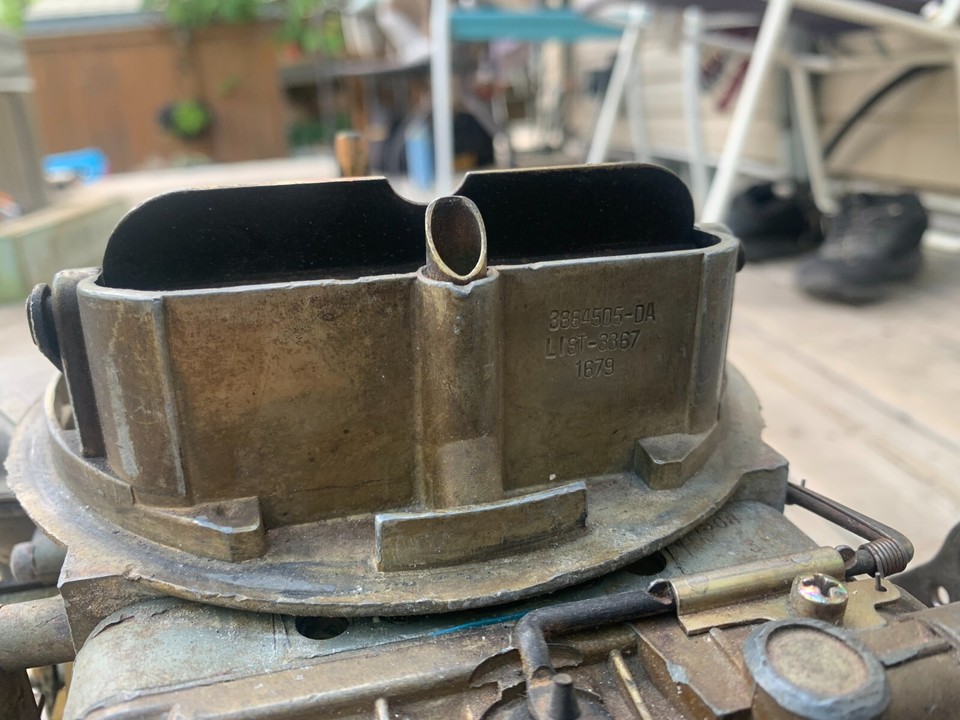 66 67 CORVETTE NOVA L79 ALUMINUM INTAKE 3890490 HOLLEY 3367 CARBURETOR ...