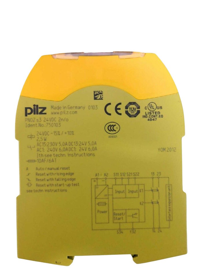 Pilz PNOZ S3 24vdc 2n/o Sicherheit Relais 750103 for sale online | eBay
