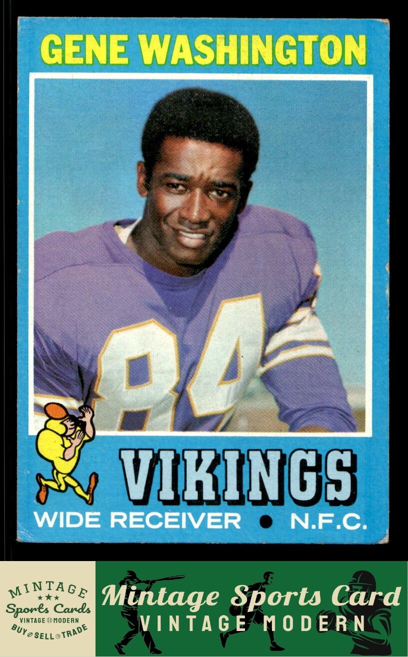 1971 Topps - Gene Washington - #130 Minnesota Vikings FR+/GD | eBay