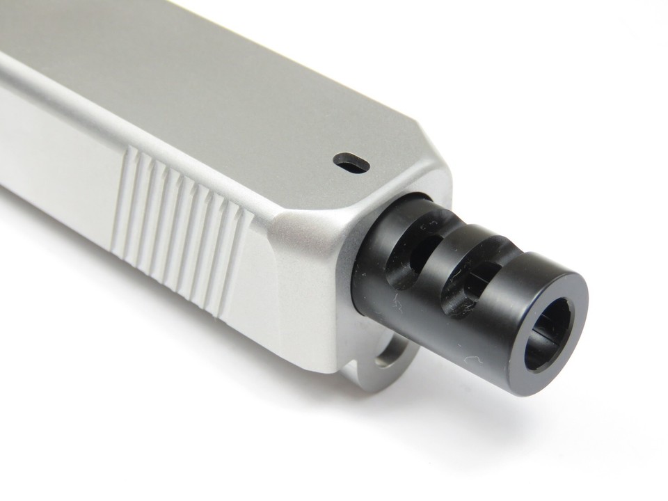 New 9mm Black Stainless Barrel for Glock 43 G43 43X EXTENDED PORTED 4. ...