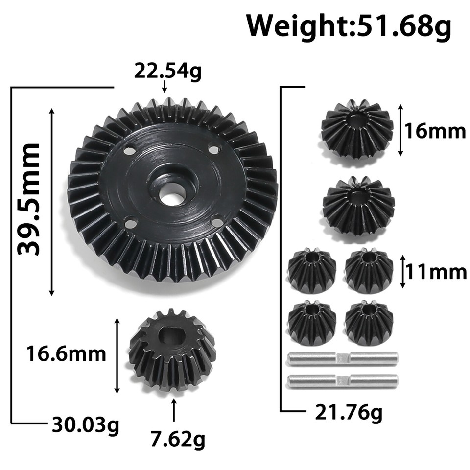 Differential Gear Main Gear Set Differential Housing for TAMIYA XV02 ...