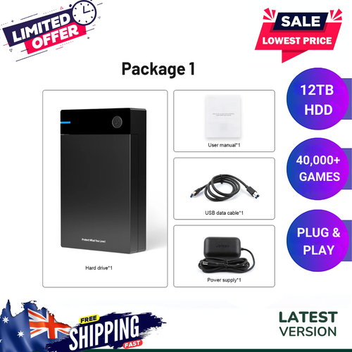 New Hyperspin Attraction KINHANK 12TB 40000+ Games PS4/PS3/PS2/Wii/Wiiu ...