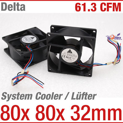 80mm System Case Cooler Fan Delta EFB0812EHF 80x80x32mm 12V 5200rpm # ...