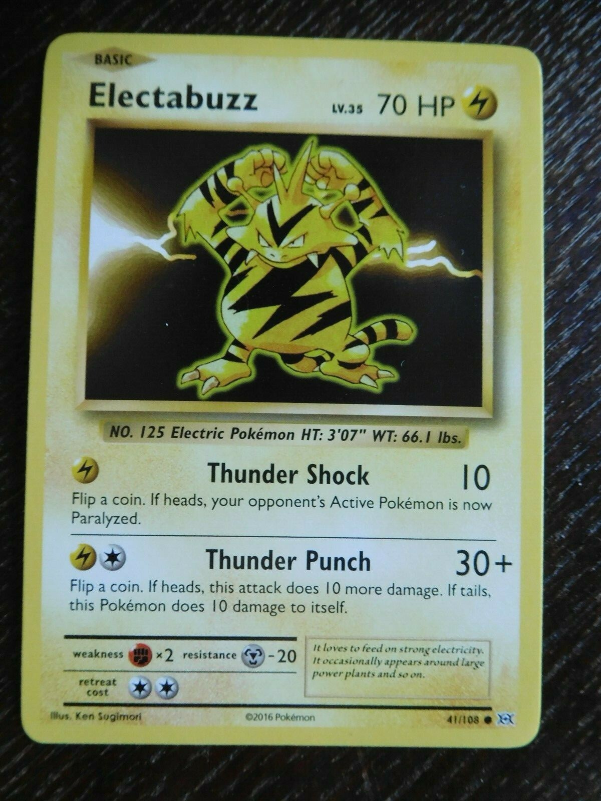 Pokemon Electabuzz Card