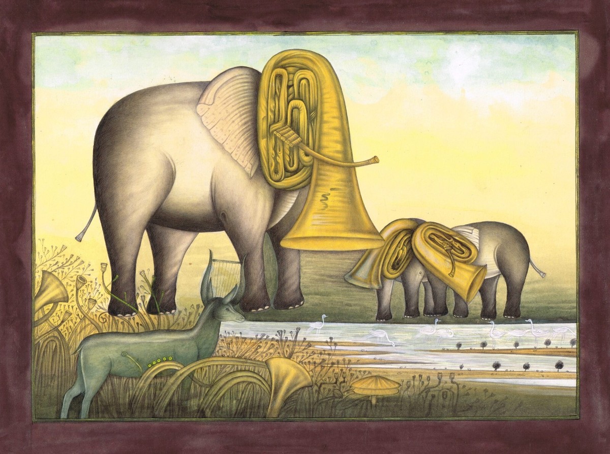 Elephant Paintings By Elephants Elephant Herd | Elephants – Fine Art