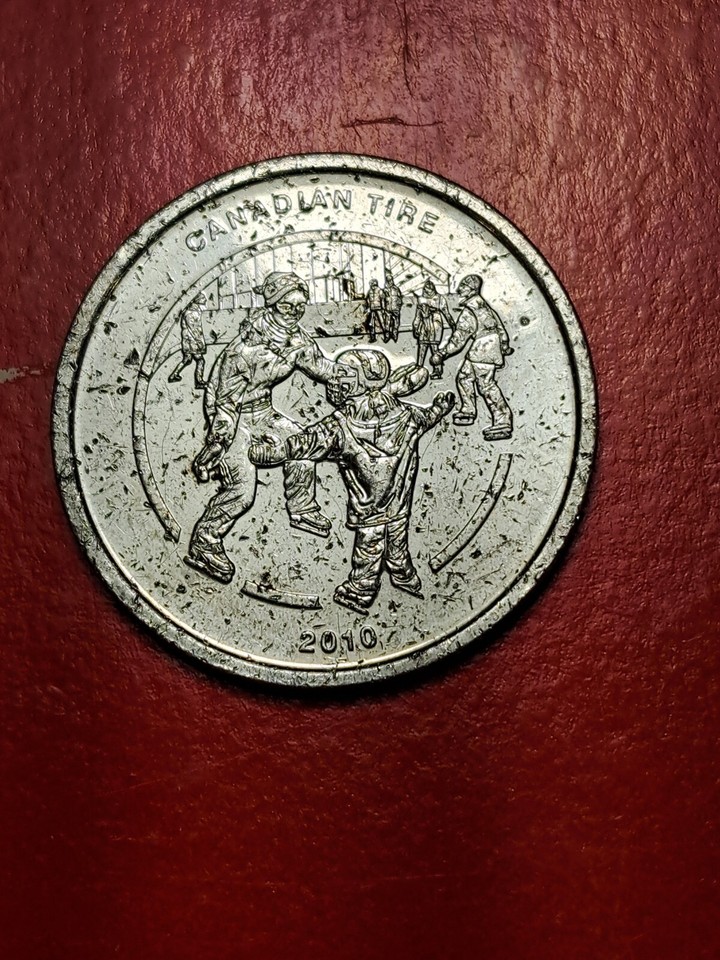 CANADA 2010 Canadian Tire Money Coin Trade DOLLAR Token: Skating PB1322 ...
