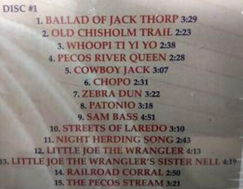 Don Edwards Saddle Songs CD 2 Discs Shanachie Cowboy Music 32 Classics ...