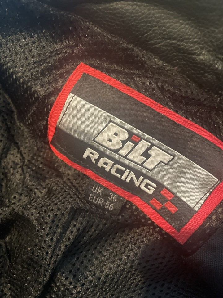 Bilt Brand Motorcycle Pants Lined Black Leather Size US 36 EUR 56 16” x ...