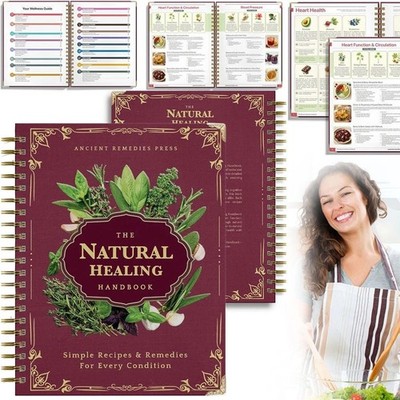 The Natural Healing Handbook, Spiral-Bound Guide for Herbal Remedies ...