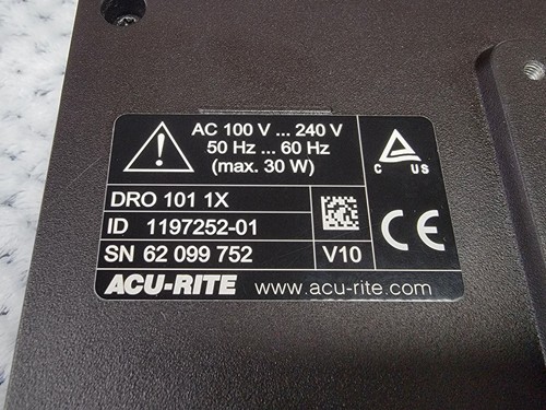 ACU-RITE DRO 101 1X w/16" SENC 150 5um Scale | eBay