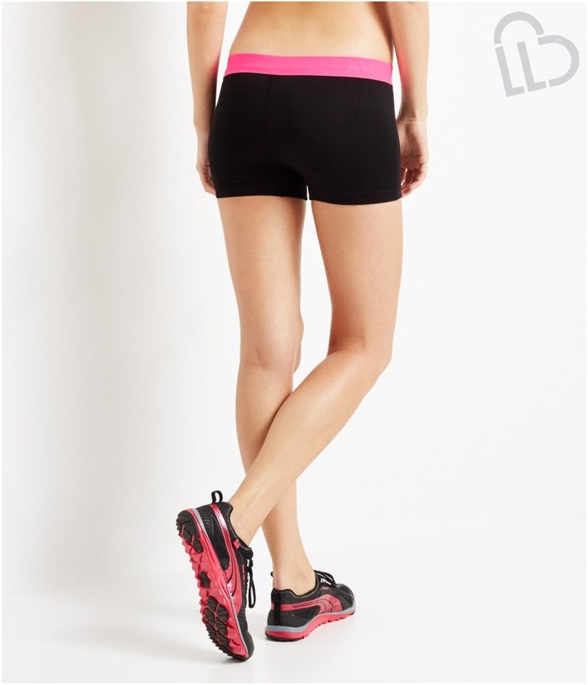 Aeropostale Womens Volleyball Athletic Workout Shorts, Pink, Juniors, X ...
