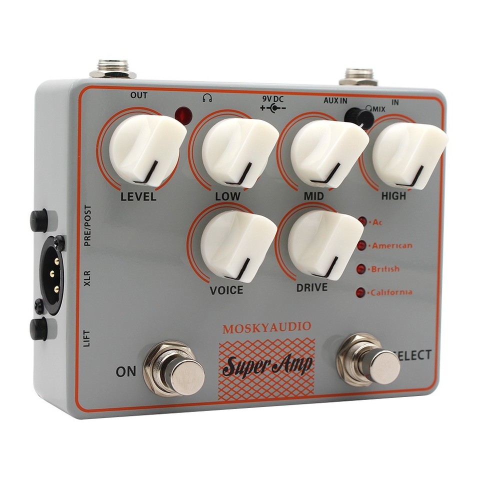 Mosky Audio Super Amp. Four Amp Sim Options, DI, Aux in. Nice Fast U.S ...