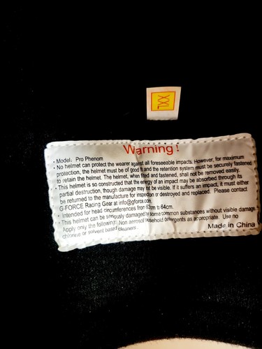 G-Force Racing Gear Open Face Helmet SA2010 XXL | eBay