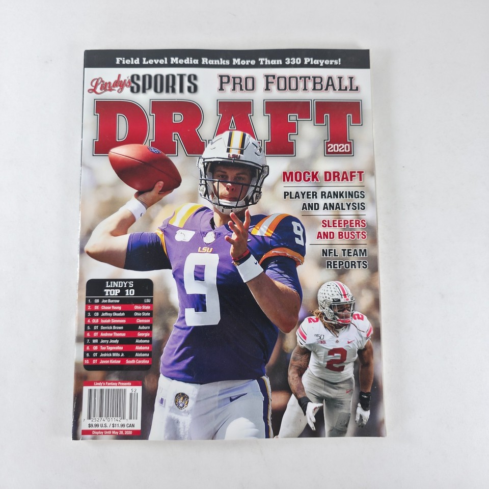 Lindy’s Sports Pro Football Draft Magazine Lot 2014 2019 2020 NFL Mock ...