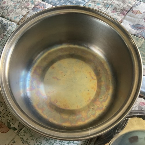 Flint Ware Stainless Steel 1 Quart Sauce Pan Pot With Lid Vtg Made In ...