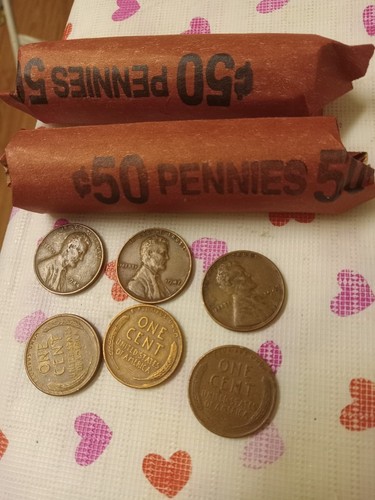 Roll of wheat pennies with Indian Ends ***Limit of two rolls per ...