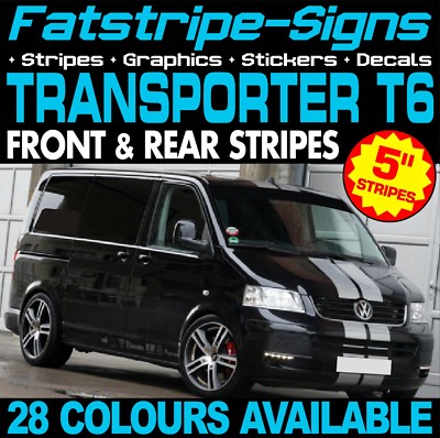 to fit VW TRANSPORTER T6 STRIPES GRAPHICS STICKERS DECALS DAY VAN ...