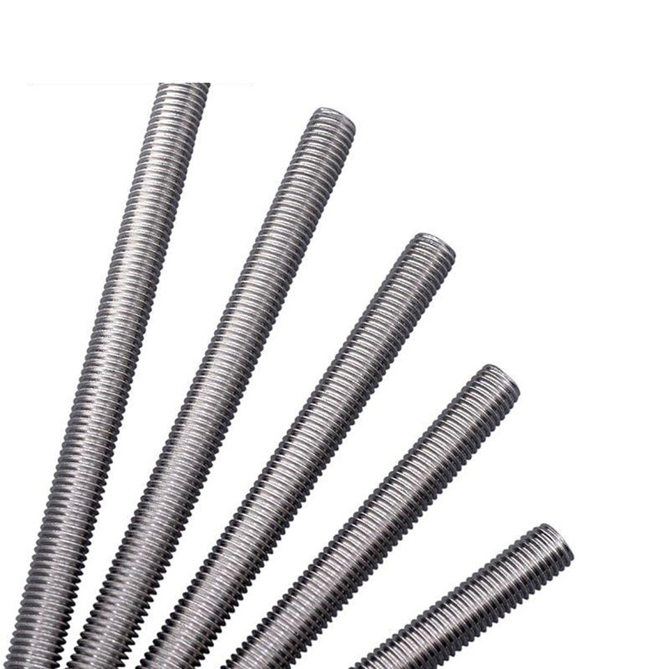 Threaded Rod Studding Stud M4 M5 M6 M8 M10 M12 M14~M20 A2 Stainless ...
