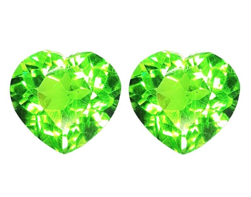 Natural Peridot Loose Gemstone 20 Cts CERTIFIED Peridot Heart Shape ...