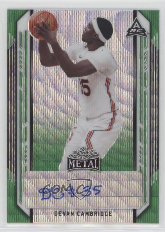 Devan Cambridge 2021 Leaf Metal #BA-DC2 Green Wave /7 Price Guide ...