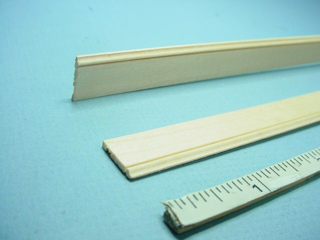 Miniature Baseboard Molding (2 Pcs) #NE945 Basswood Northeastern | eBay