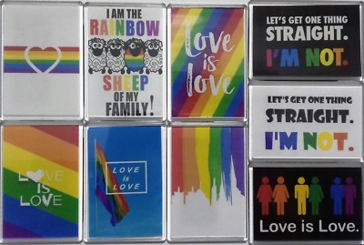 LARGE FRIDGE MAGNET 🌈 SELECTION OF LGBT, PRIDE, GAY, LESBIAN, BI, TRANS ...