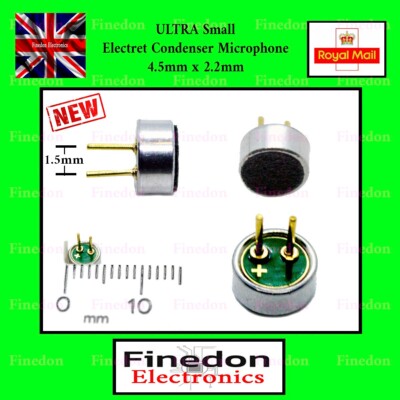 ULTRA Small Electret Omni Directional Microphone MIC Element Condenser ...
