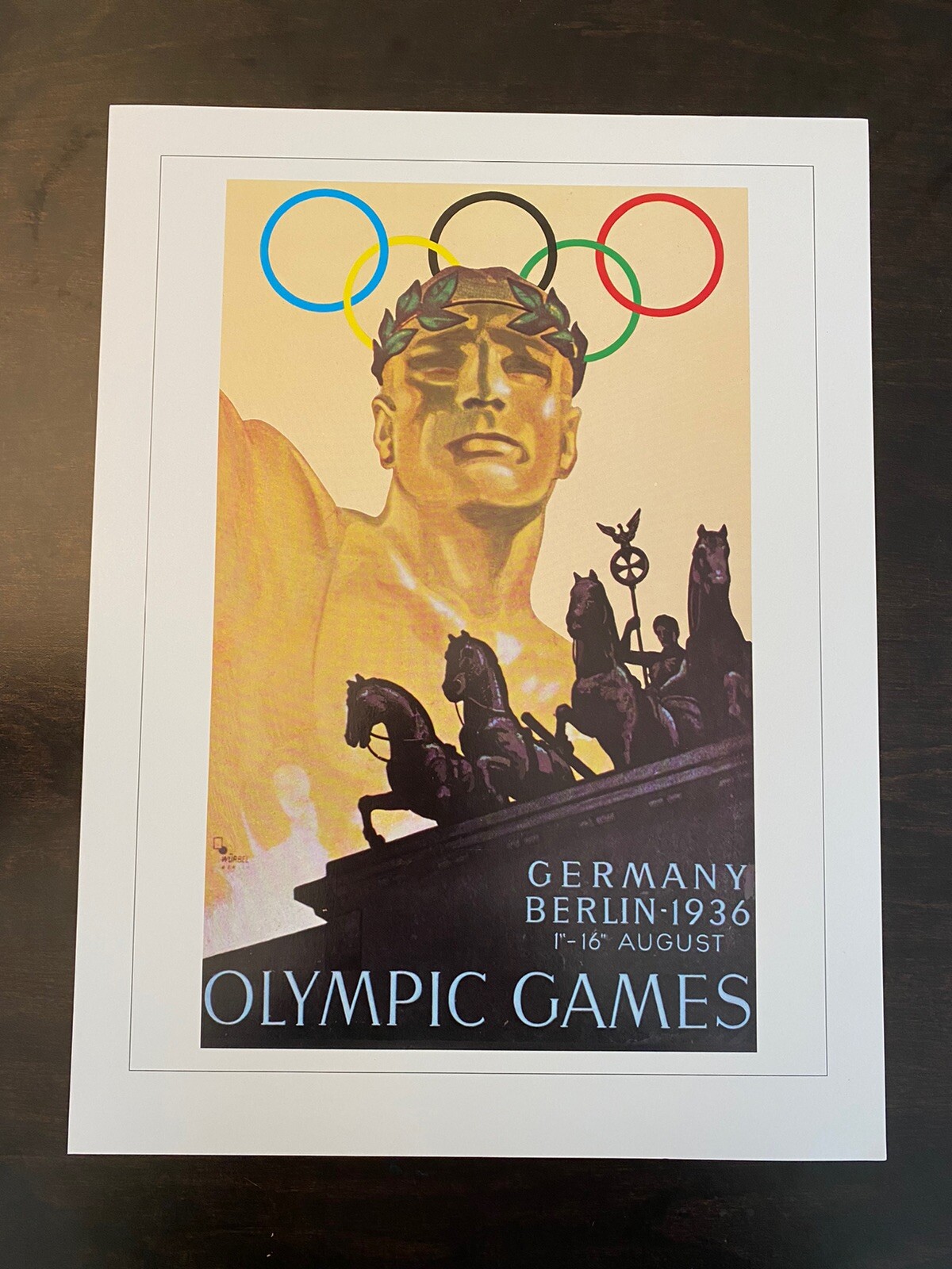 1936 Berlin Summer Olympics Poster 12x16” - New Old Stock | eBay