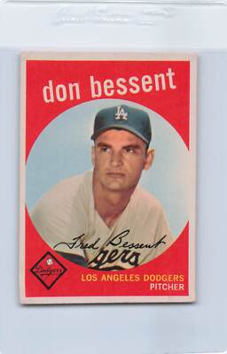 1959 Topps #71 Don Bessent Dodgers EX/MT *7285 | eBay
