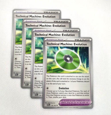 4x Technical Machine Evolution 178/182 x4 - Paradox Rift - Pokemon ...