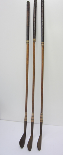 GEORGE NICOLL HICKORY SHAFT IRONS-1,3,5 SCOTLAND | eBay