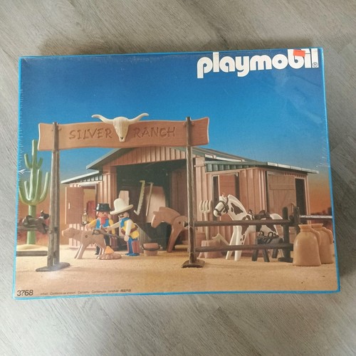 Vintage Playmobil Silver Ranch Play Set 3768 New Sealed In Plastic | eBay