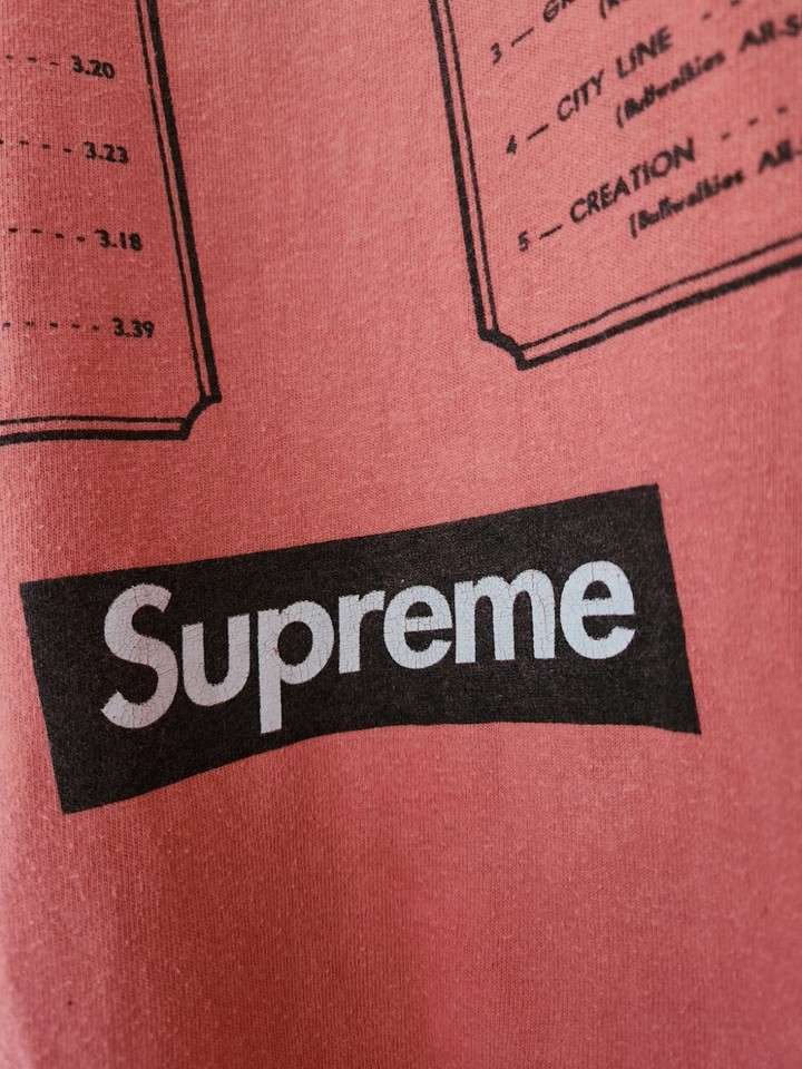 SS13 Supreme Wackies tee Orange size Large L t-shirt vintage box logo ...