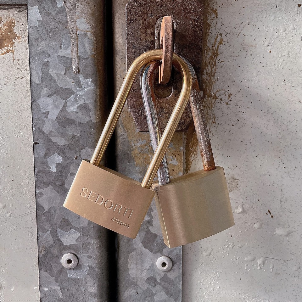 Weather Proof Locks with Same Key#31322, Solid Brass Keyed Alike ...