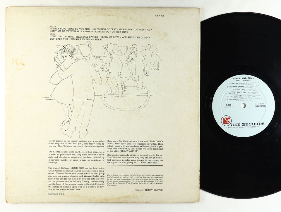Cleftones - Heart And Soul LP - Gee Mono DG | eBay