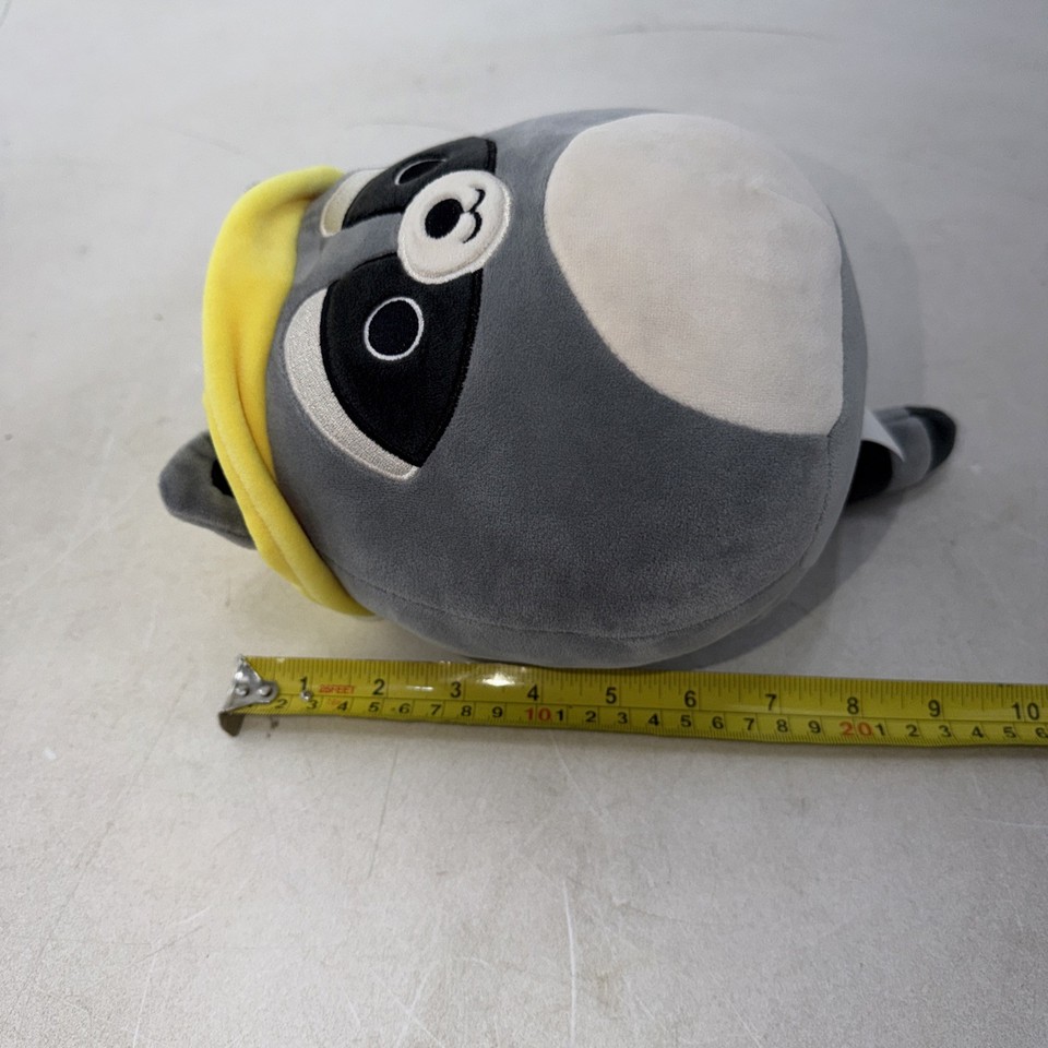 Original Squishmallows Rocky The Raccoon Flower Hat 8" Plush | eBay