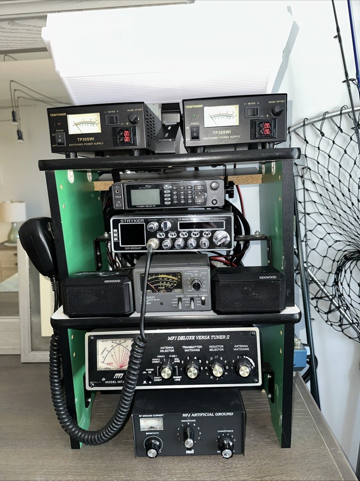 Stryker Whistler MFJ Tuner Ground Plane Yaesu Meter scanner Dc Power ...