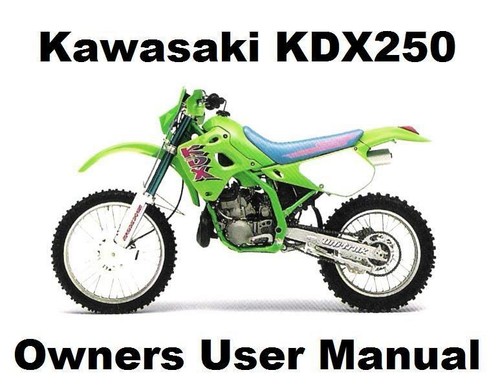 KDX250 Owners Workshop User Maintenance Manual PDF files for KDX 250 1991 1992 | eBay