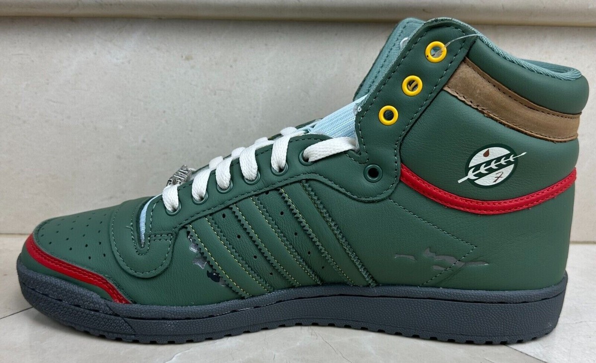 Mens Size 11 - Boba Fett Adidas - Top 10 Hi Star Wars - Rare Mens Size 11 - Boba Fett Adidas - Top 10 Hi Star Wars - Rare