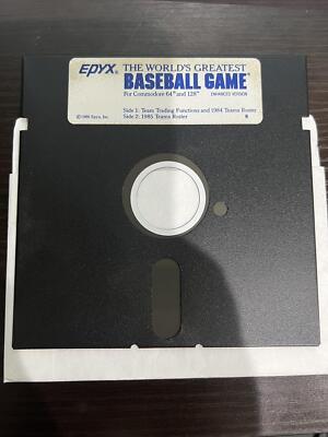 EPYX The World's Greatest Baseball Game Enhanced Version | Commodore 64 ...