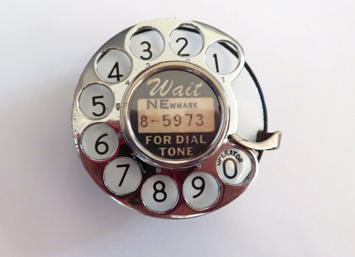 Antique telephone Western Electric#4 dial Sani wheel fingerwheel ...