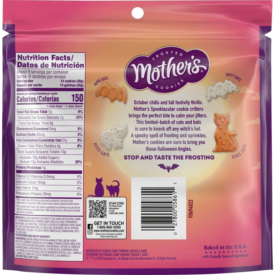 Mother’s Erie Critters - Limited Batch - Eerie Frostec Cookies 9oz bag ...