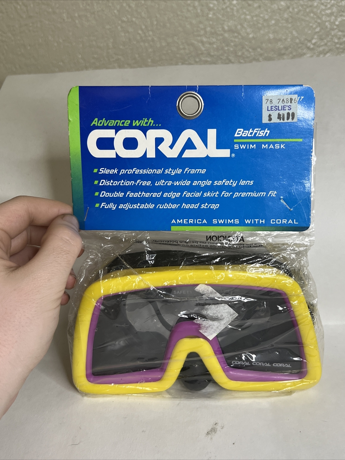 Vintage 80s/90s CORAL Style #82117 Batfish Swim SCUBA Diving Snorkeling ...